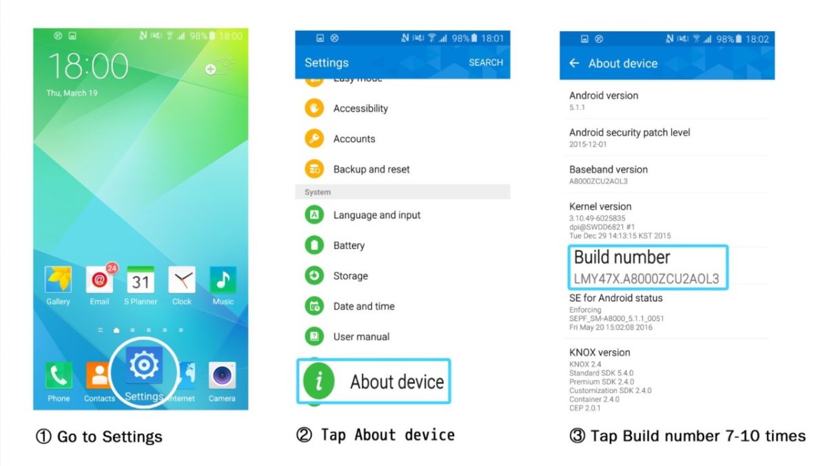 How to Enable USB debugging on Samsung？ – WASD+ | wasd.plus